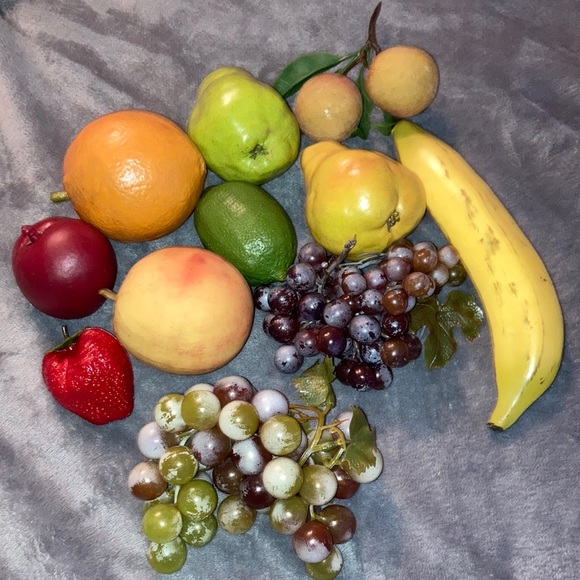 Faux Vintage fruit | Accents | Vintage Artificial Fruit Faux Lot | Poshmark